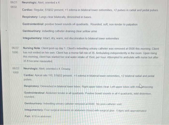 Solved Before answering this question, review the client's | Chegg.com