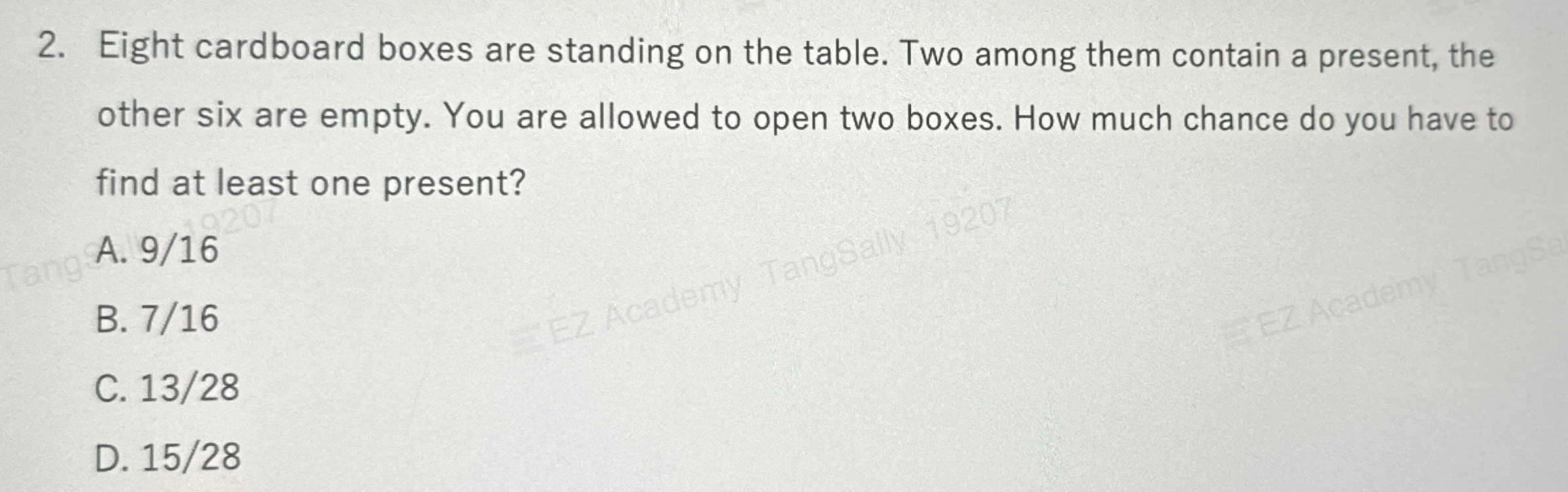 Solved Eight cardboard boxes are standing on the table. Two | Chegg.com