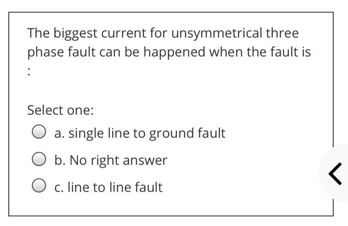 Solved The biggest current for unsymmetrical three phase | Chegg.com Solved The biggest current for unsymmetrical three phase | Chegg.com