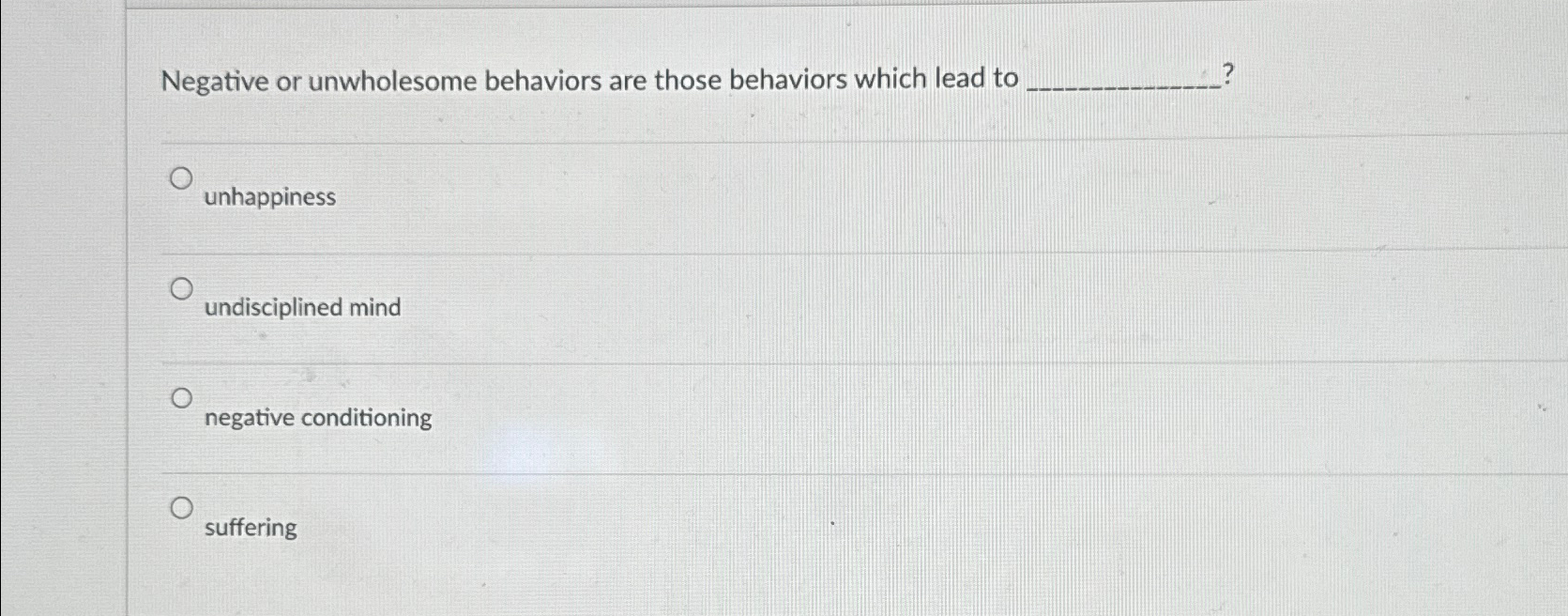Solved Negative or unwholesome behaviors are those behaviors | Chegg.com