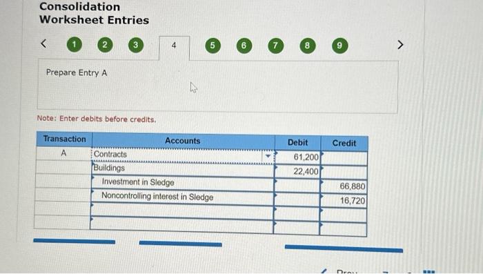 Solved Prepare worksheet entries to consolidate these two | Chegg.com