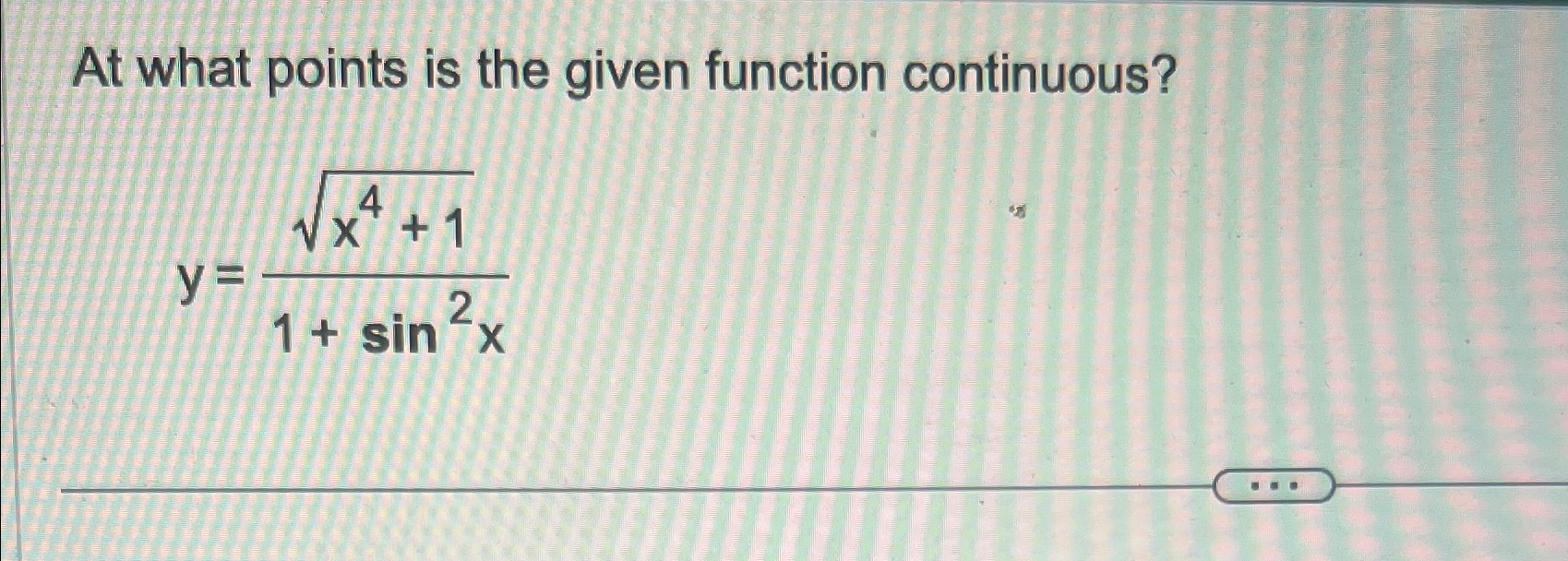 Solved At what points is the given function | Chegg.com Solved At what points is the given function | Chegg.com