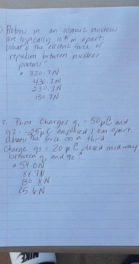 Solved 3 Protons in an alamic nucleus are typically 10 m | Chegg.com
