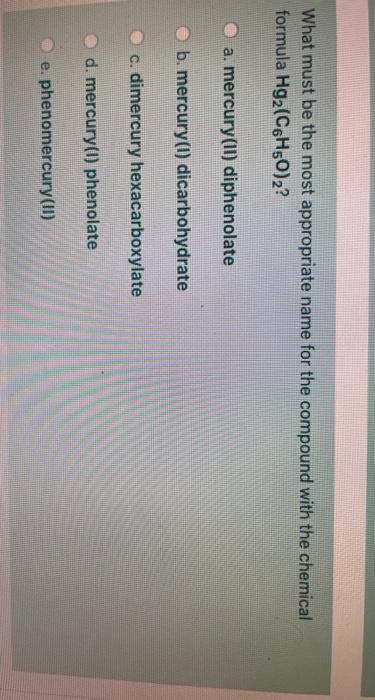 Solved What must be the most appropriate name for the | Chegg.com