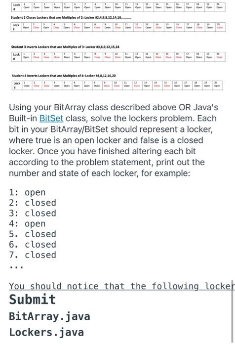 Solved Bit-Array Class Create a class that stores a 64-bit | Chegg.com