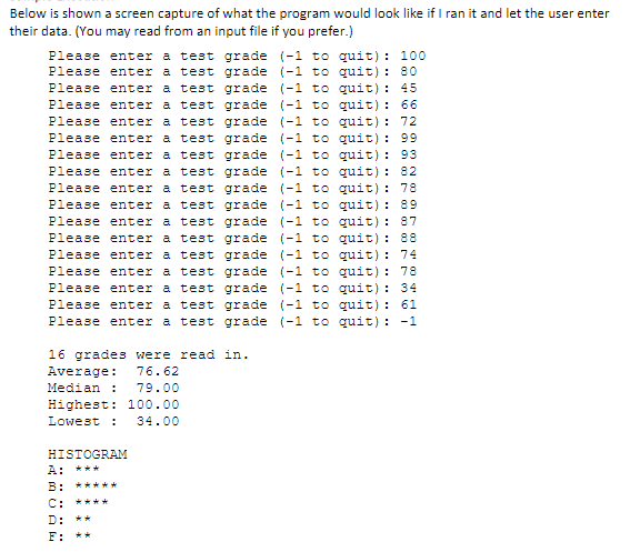 Solved Problem StatementFor this program, you will read a | Chegg.com