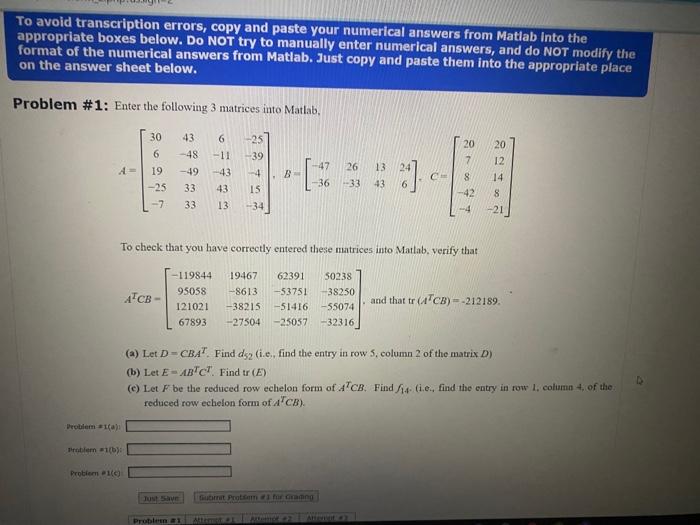 Solved To avoid transcription errors, copy and paste your | Chegg.com