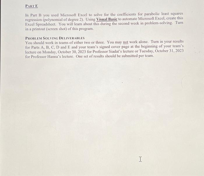 Solved PARTA Using the 8 non-shaded values above, find ao | Chegg.com