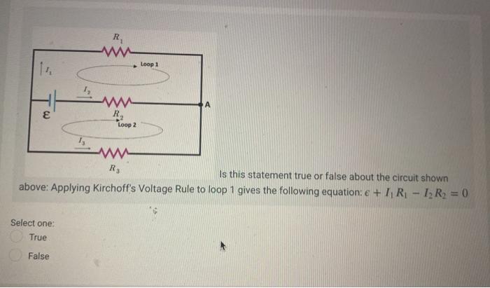 Solved 5 this statement true or false about the circuit | Chegg.com