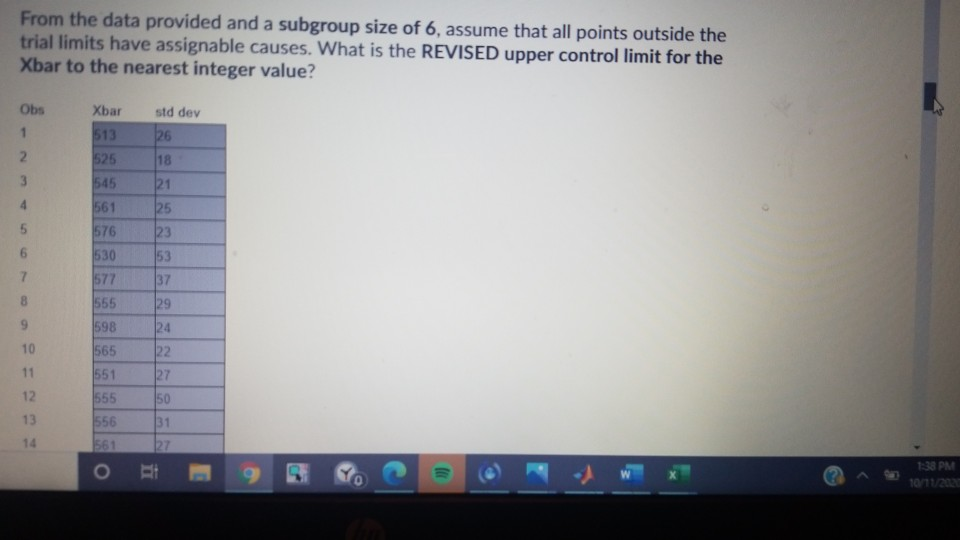 Solved Using data below, What is the MW value for X3 (Third | Chegg.com