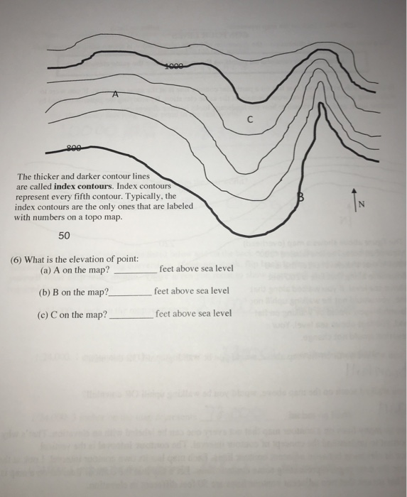 Solved The thicker and darker contour lines are called index | Chegg.com