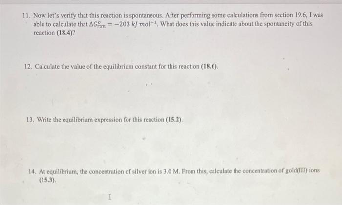 Solved In this worksheet you will 'create' a gold-silver | Chegg.com
