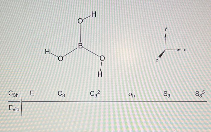 Solved Generate The Reducible Representation Of The Molecule