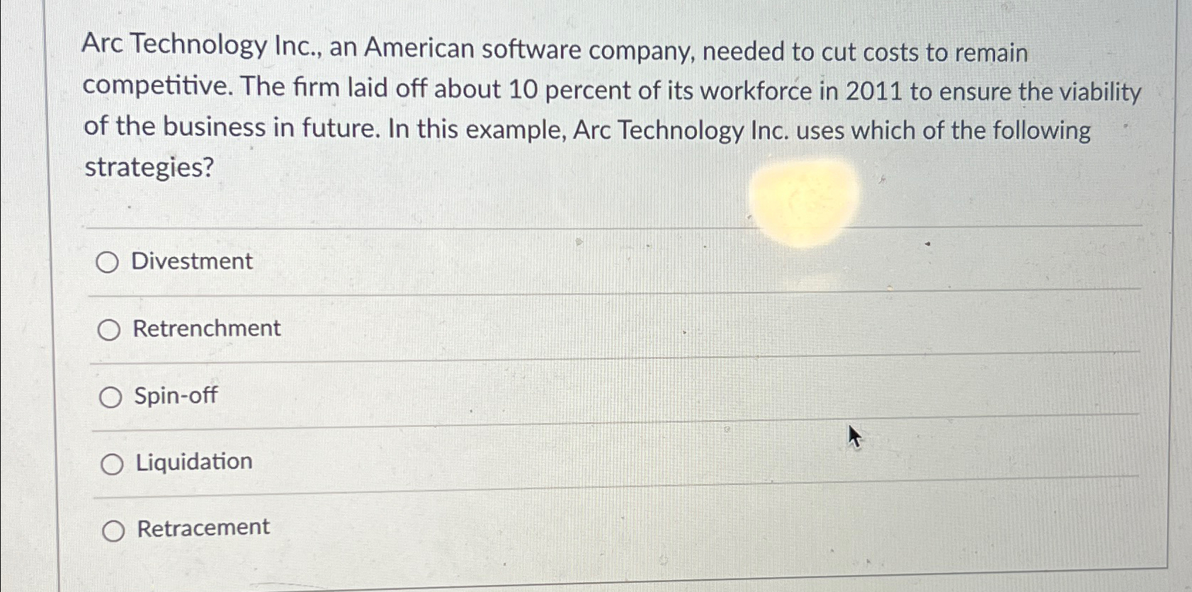 Solved Arc Technology Inc., an American software company, | Chegg.com