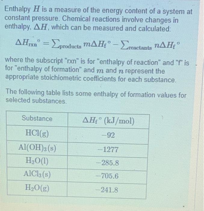 Solved Consider The Reaction 2al Oh 3 S →al2o3 S 3h2o L