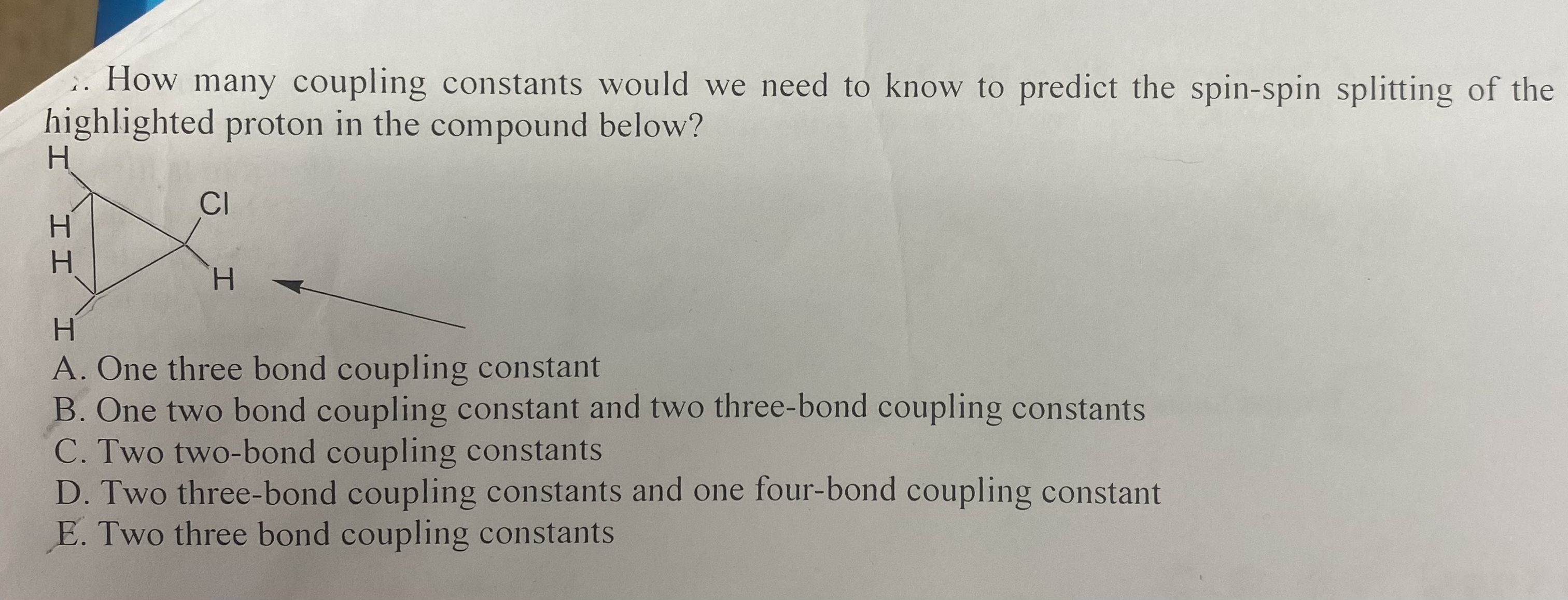 Solved How many coupling constants would we need to know to | Chegg.com
