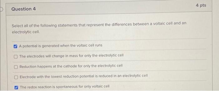 Solved Select all of the following statements that represent | Chegg.com