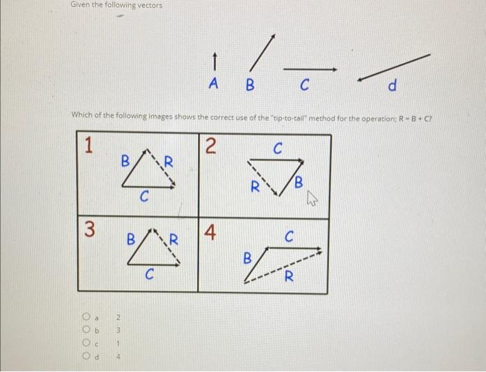 Solved - vectors are drawn "tip to tail". a Resultant b | Chegg.com