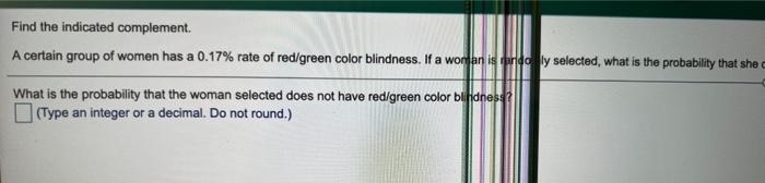Solved Find the indicated complement A certain group of | Chegg.com