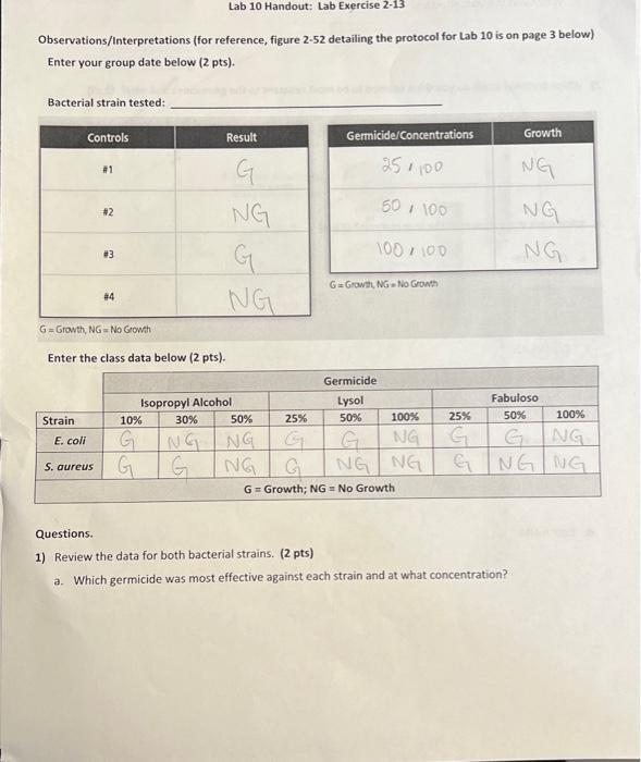 Solved Observations/Interpretations (for reference, figure | Chegg.com