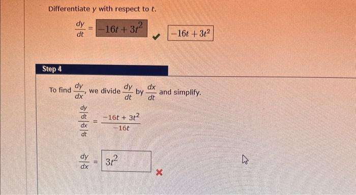 Solved x=8−8t2,y=−8t2+t3 Step 1 For a curve to be concave | Chegg.com