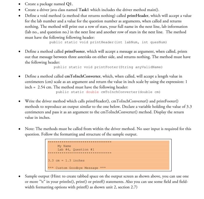 Solved • Create a package named QI. • Create a driver java | Chegg.com