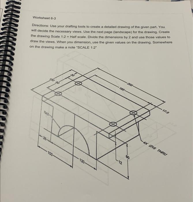 Solved Worksheet 6-3 Directions: Use your drafting tools to | Chegg.com