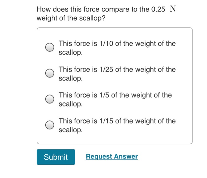 How does this force compare to the 0.25 N weight of | Chegg.com