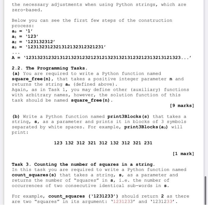 Solved ASSESSMENT DETAILS 0. Introduction. The Thue-Morse | Chegg.com