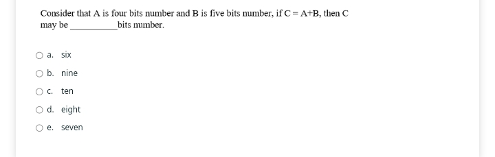 Solved Consider that A ﻿is four bits number and B ﻿is five | Chegg.com
