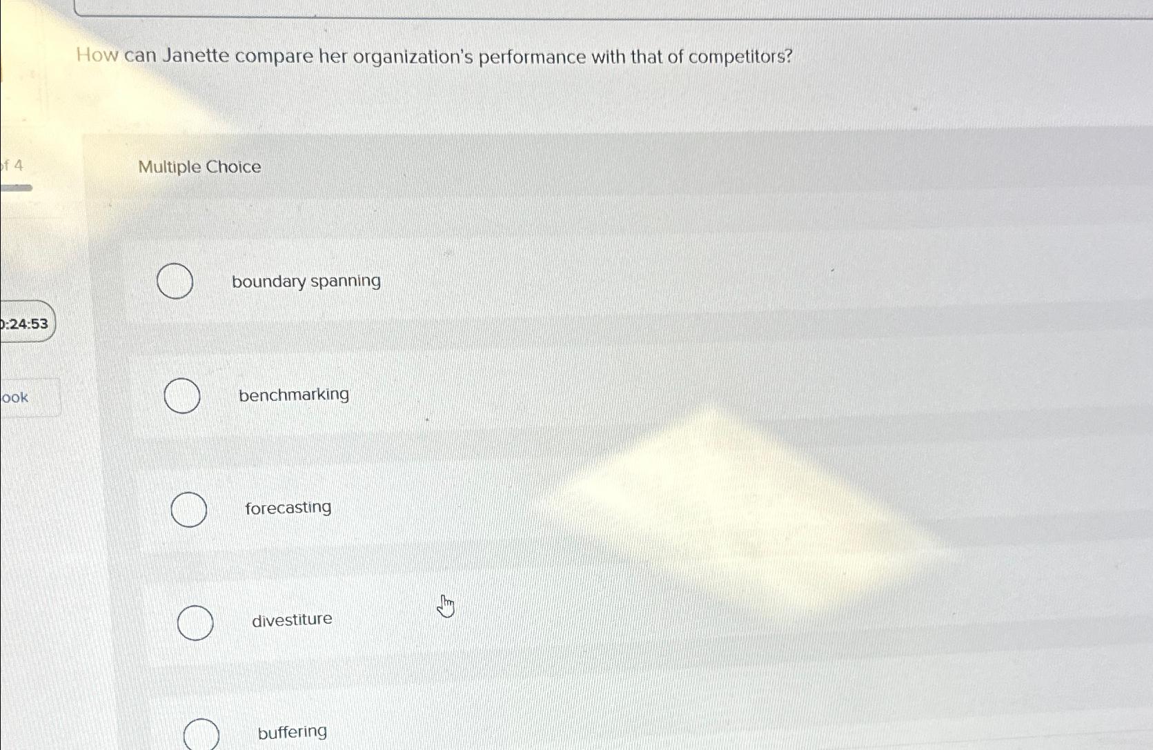 Solved How can Janette compare her organization's | Chegg.com