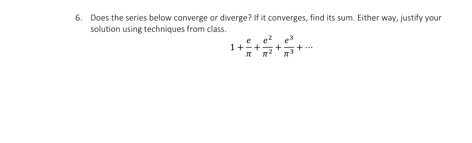 Solved Does the series below converge or diverge? If it | Chegg.com