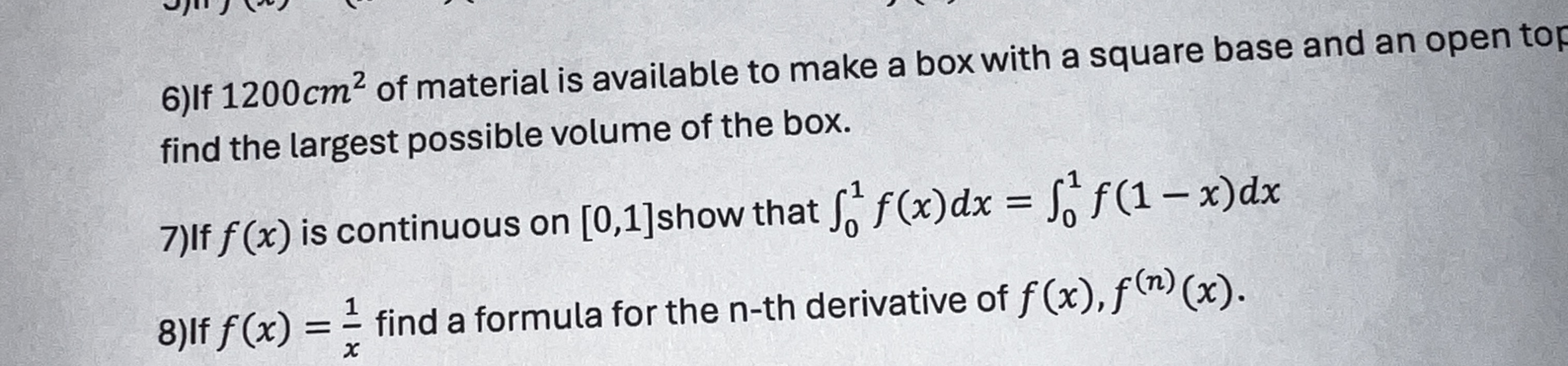 Solved by an EXPERT If 1200cm2 of ﻿material is ﻿available to ﻿make a box | Chegg.com