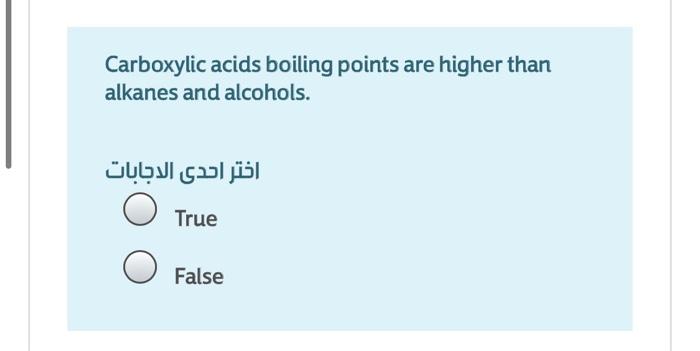 Solved Carboxylic acids boiling points are higher than | Chegg.com