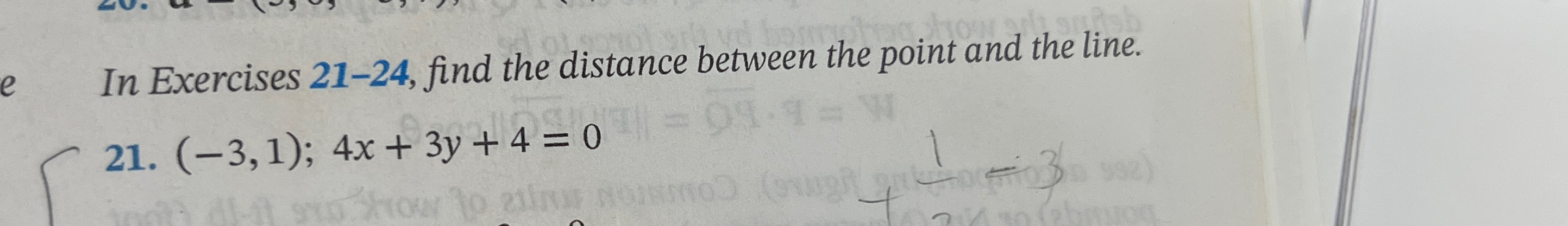 Solved In Exercises 21-24, find the distance between the | Chegg.com Solved In Exercises 21-24, find the distance between the | Chegg.com