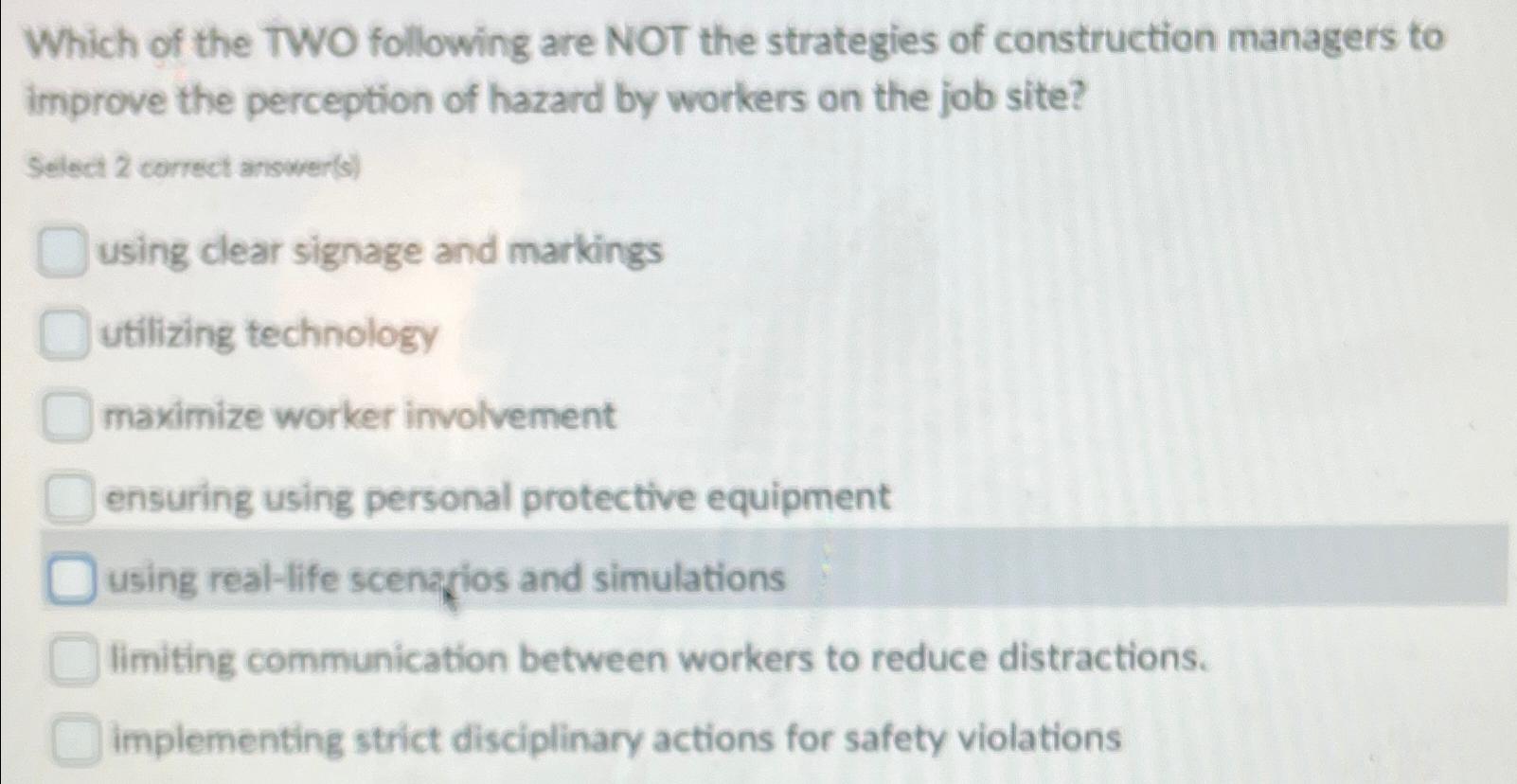 Solved Which of the TWO following are NOT the strategies of | Chegg.com