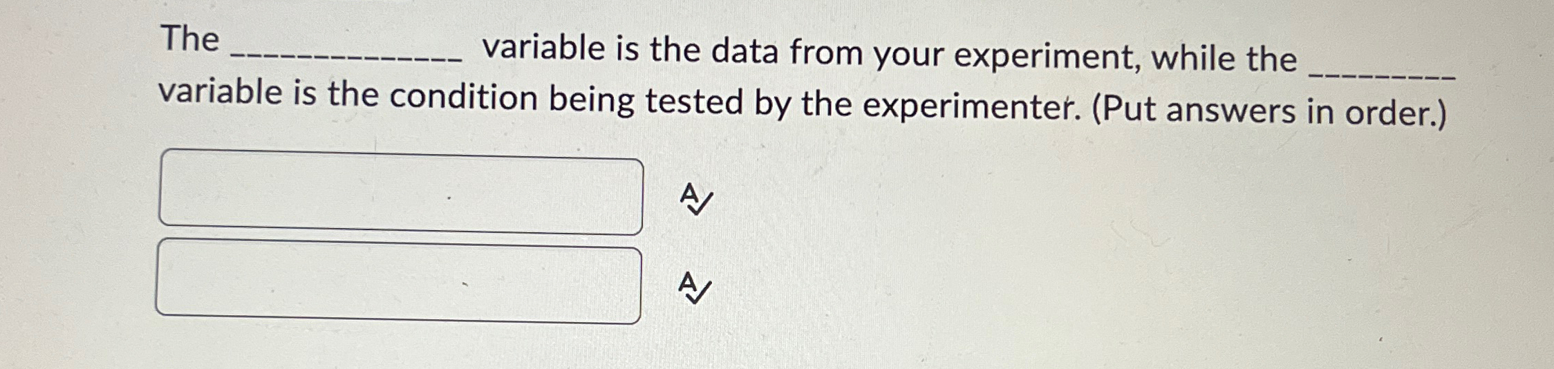 Solved The q, ﻿variable is the data from your experiment, | Chegg.com