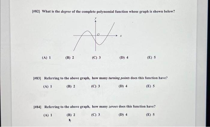 Solved [H82] What is the degree of the complete polynomial | Chegg.com