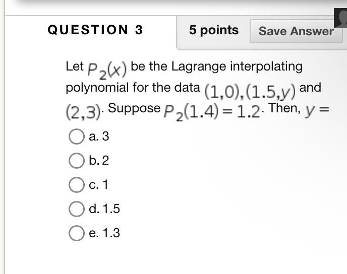 Solved Let P₂(x) be the Lagrange interpolating polynomial | Chegg.com