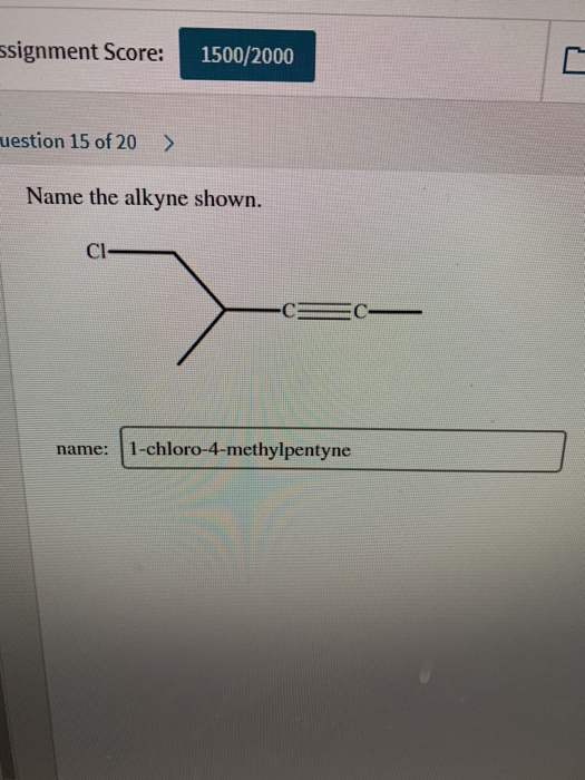Solved ssignment Score: 1500/2000 estion 15 of 20 > Name the | Chegg.com Solved ssignment Score: 1500/2000 estion 15 of 20 > Name the | Chegg.com