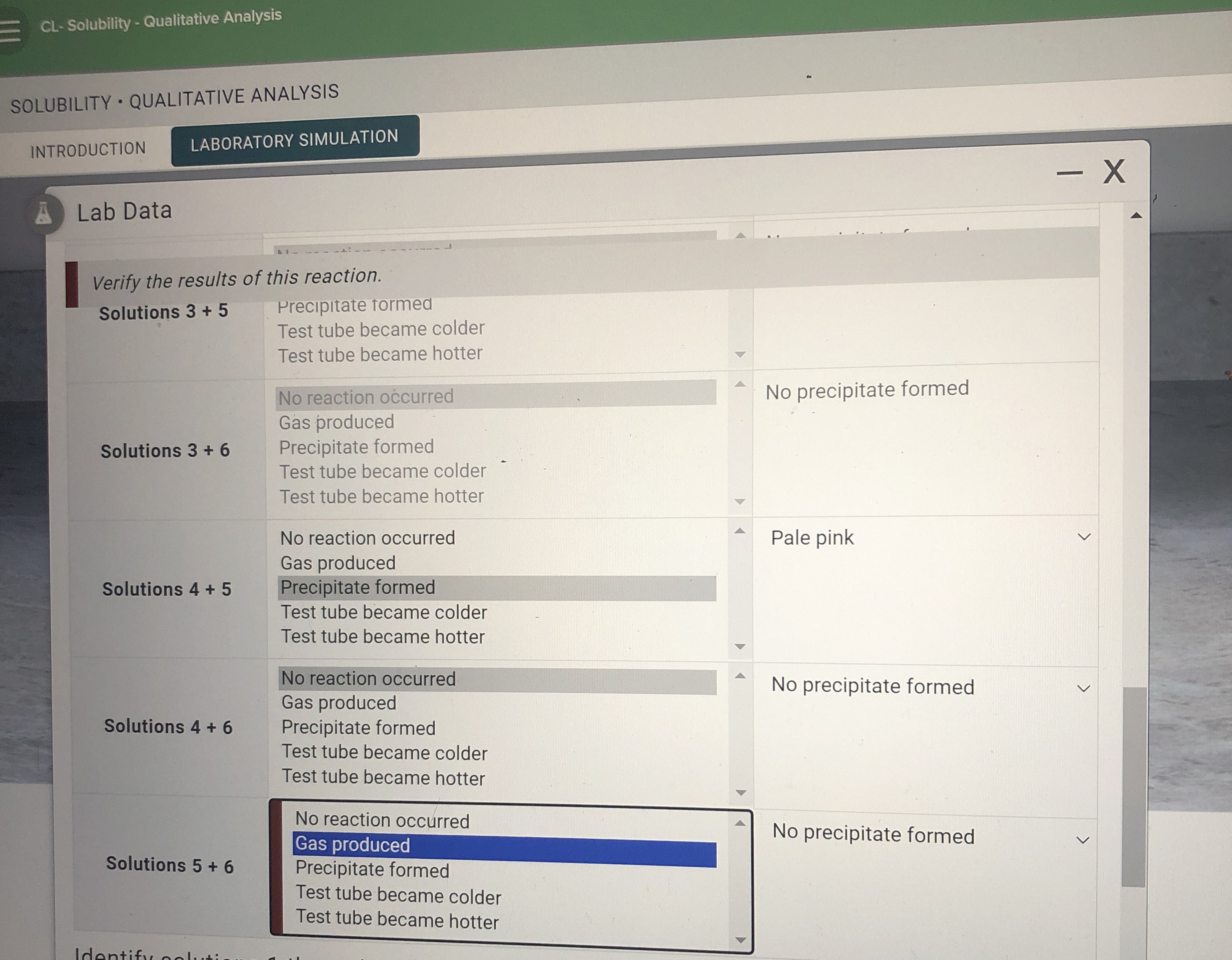 Solved CL-Solubility - ﻿Qualitative AnalysisSOLUBILITY * | Chegg.com
