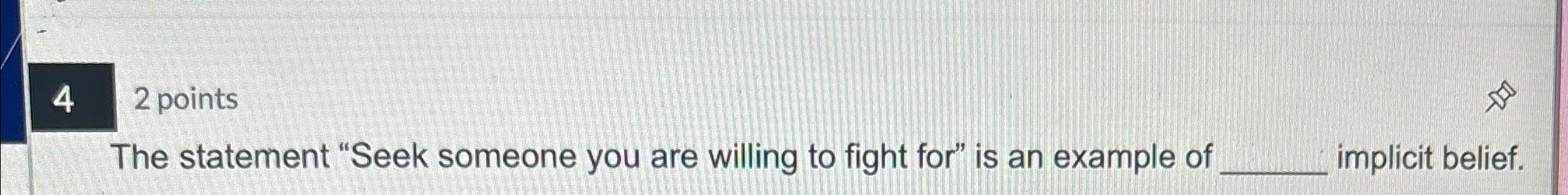 Solved 42 ﻿pointsThe statement "Seek someone you are willing | Chegg.com