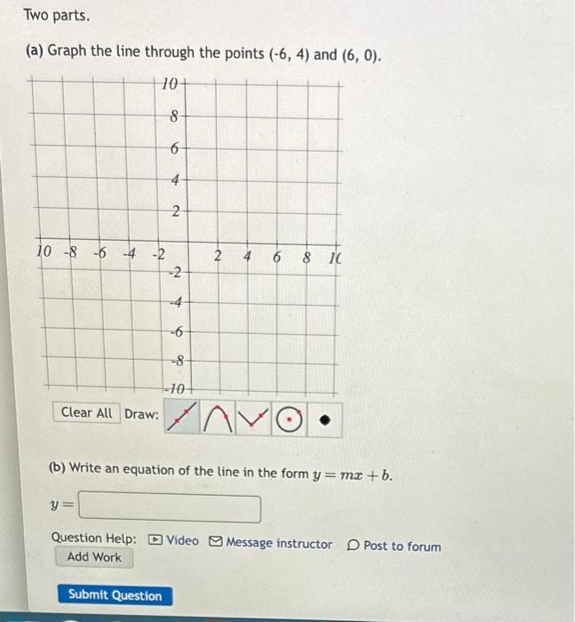 Solved Find the degree of the term −3x4 :(a) Graph the line | Chegg.com