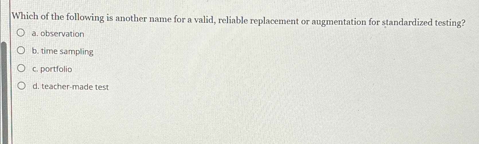 Solved Which of the following is another name for a valid, | Chegg.com