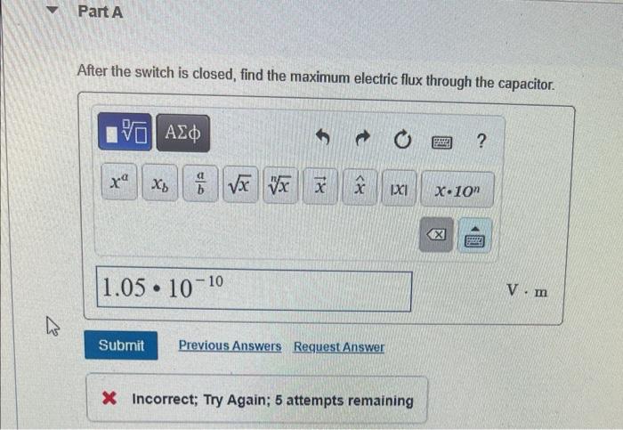 Solved A simple series circuit consists of a 110 resistor, a | Chegg.com