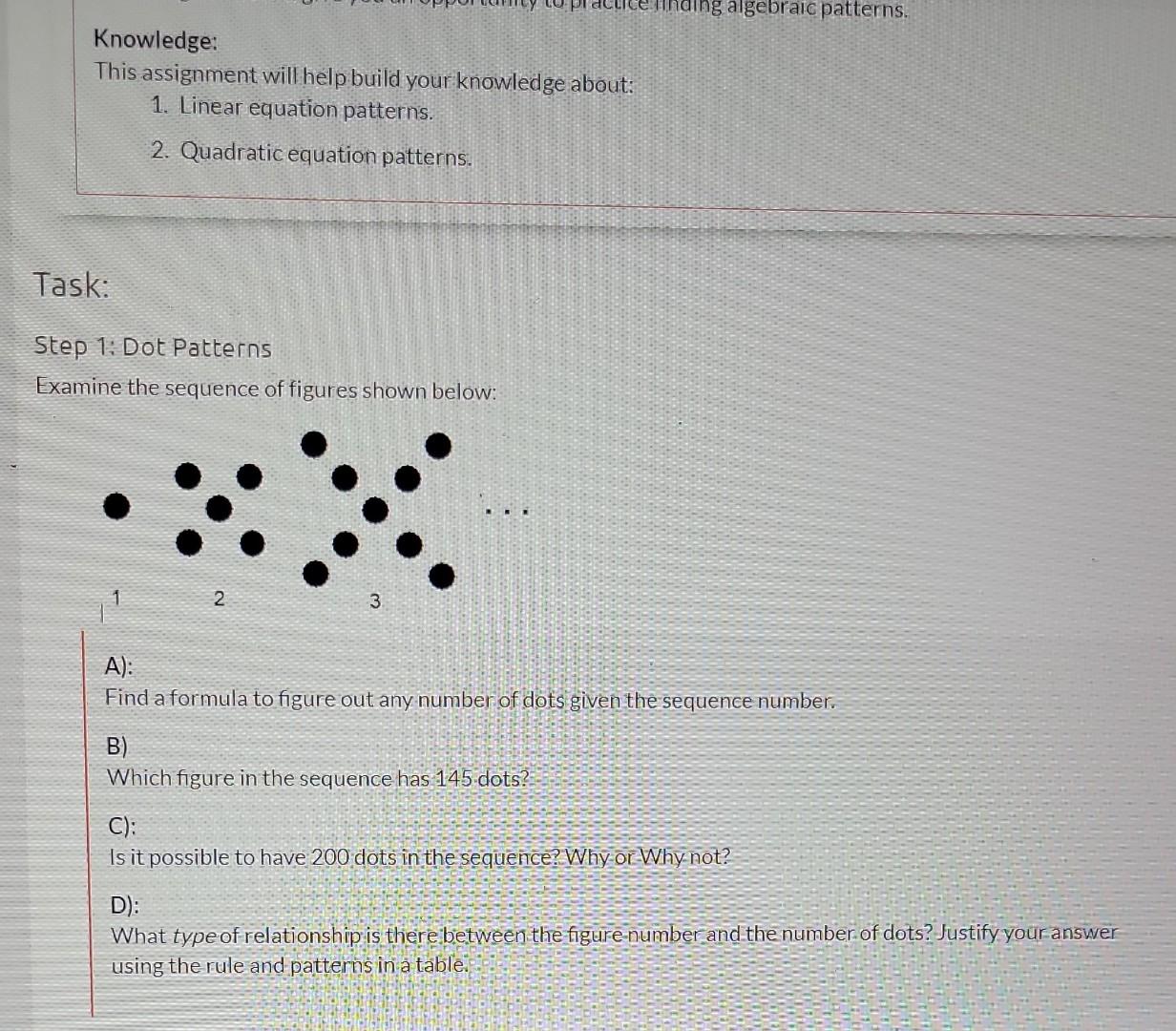 Solved Knowledge: This assignment will help build your | Chegg.com
