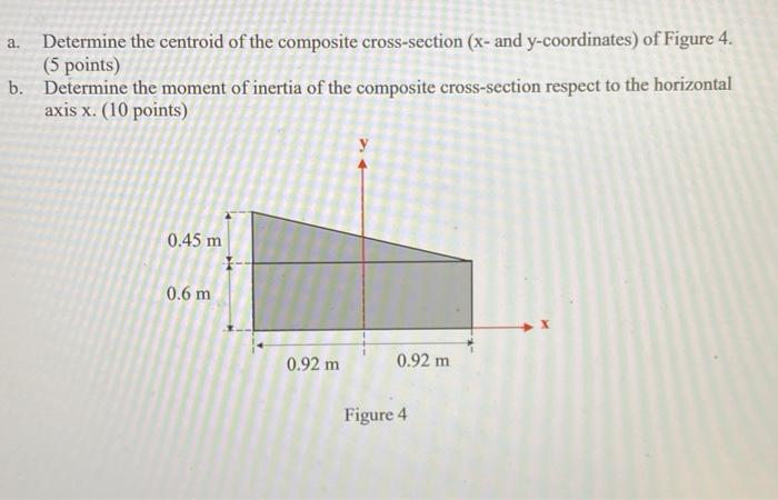 Solved a. Determine the centroid of the composite | Chegg.com