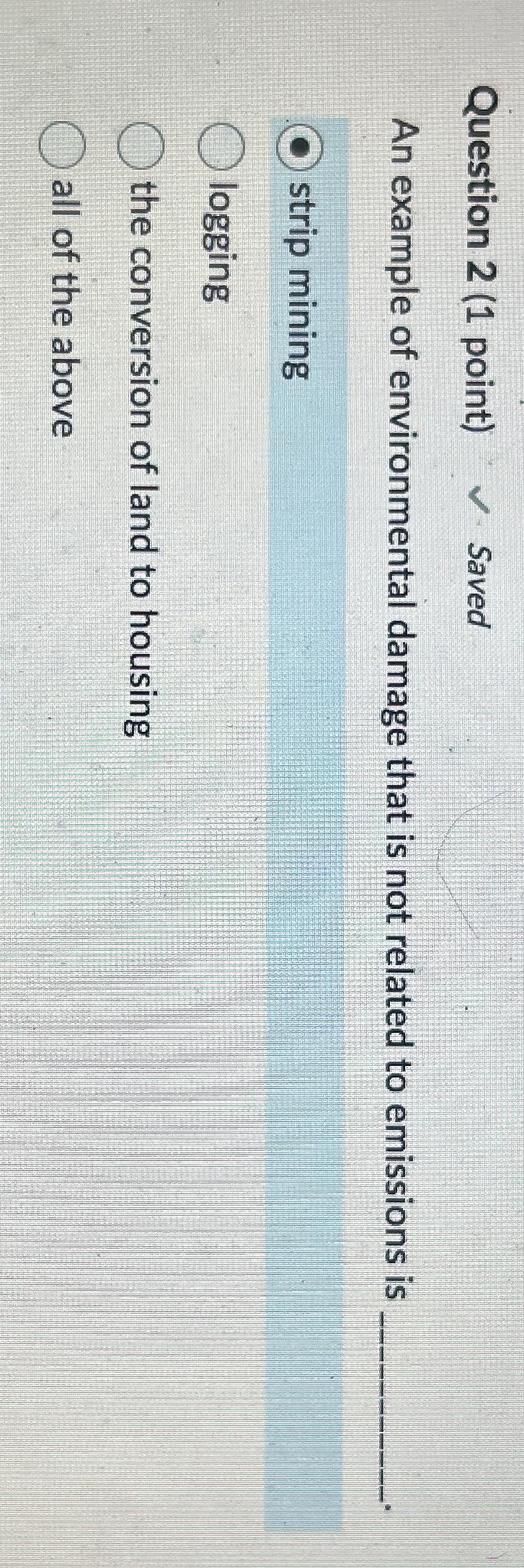 Solved Question 2 ( 1 point) SavedAn example of | Chegg.com Solved Question 2 ( 1 point) SavedAn example of | Chegg.com