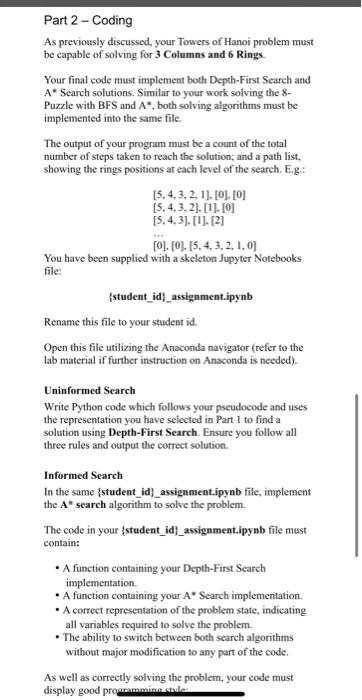 Solved Part 2 - Coding As previously discussed, your Towers | Chegg.com