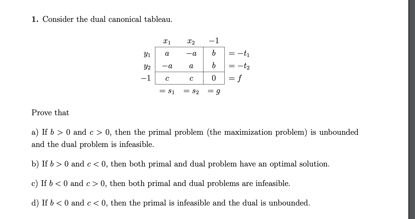 Solved Consider the dual canonical tableau.Prove thata) ﻿If | Chegg.com